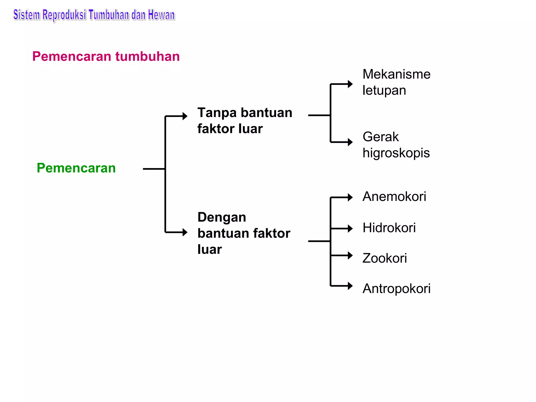 Bab 10 sistem reproduksi tumbuhan dan hewan | PPT