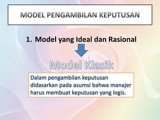 Pengambilan Keputusan dalam Manajemen - PENGANTAR MANAJEMEN | PPTX