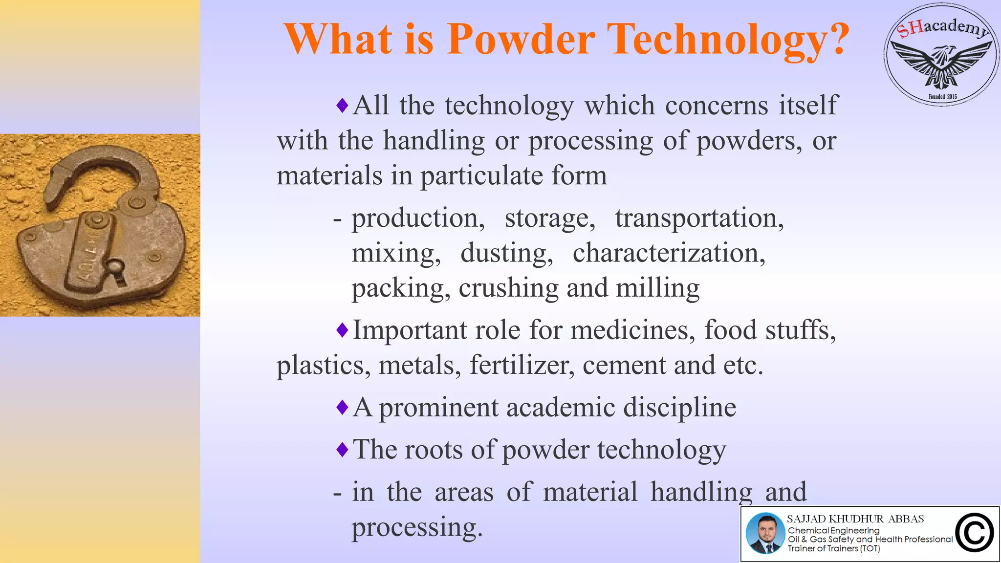 Episode 36 : What is Powder Technology? | PPT
