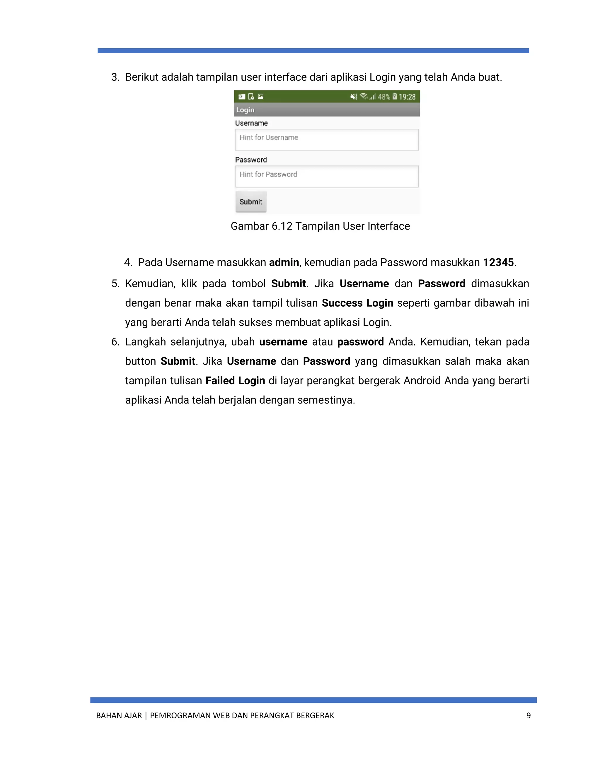 BAB XI - MEMBUAT APLIKASI LOGIN | PDF
