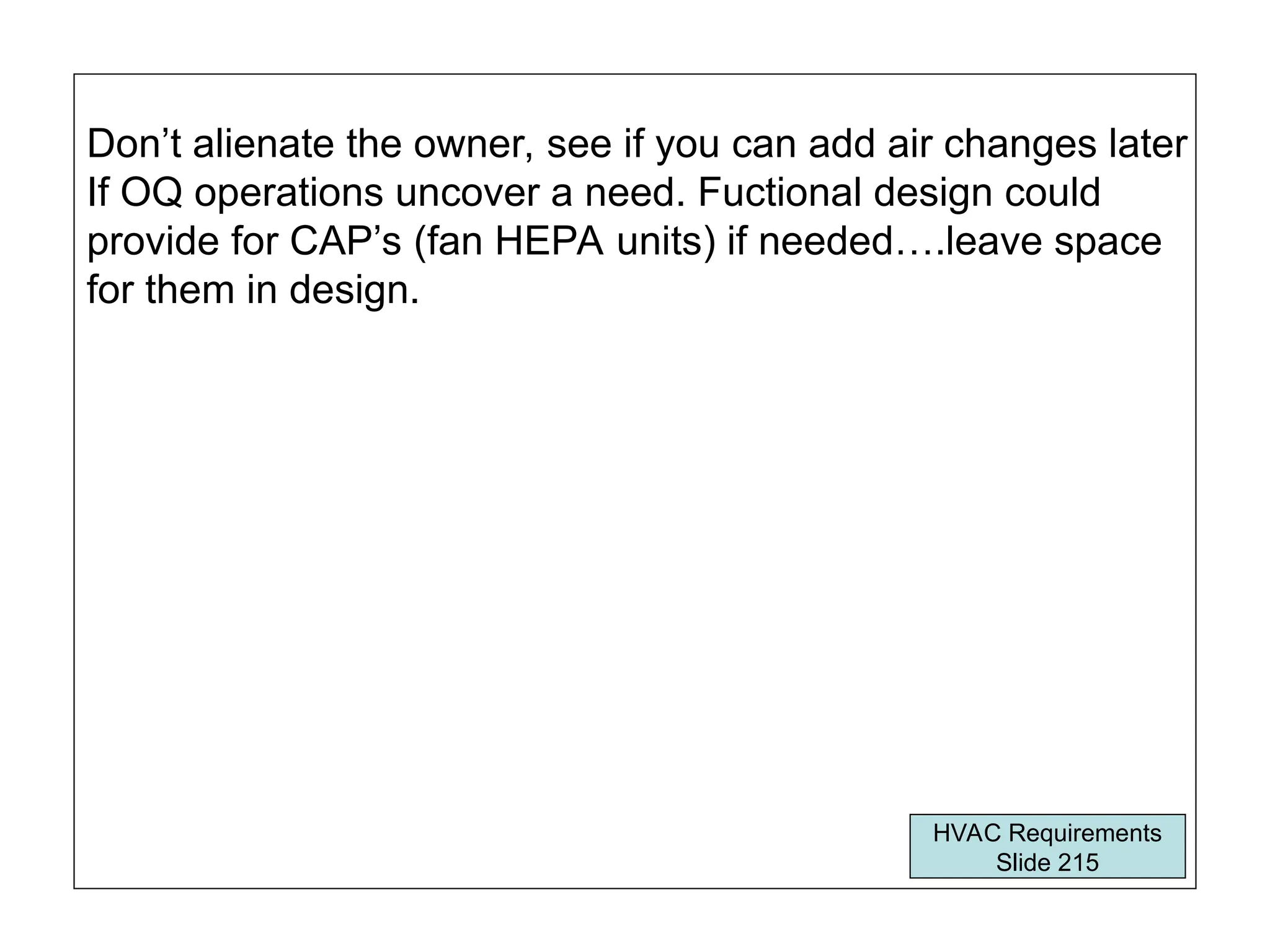 BAB 11 HVAC Requirements_ISPE Standarisation for Cleanrooms.ppt