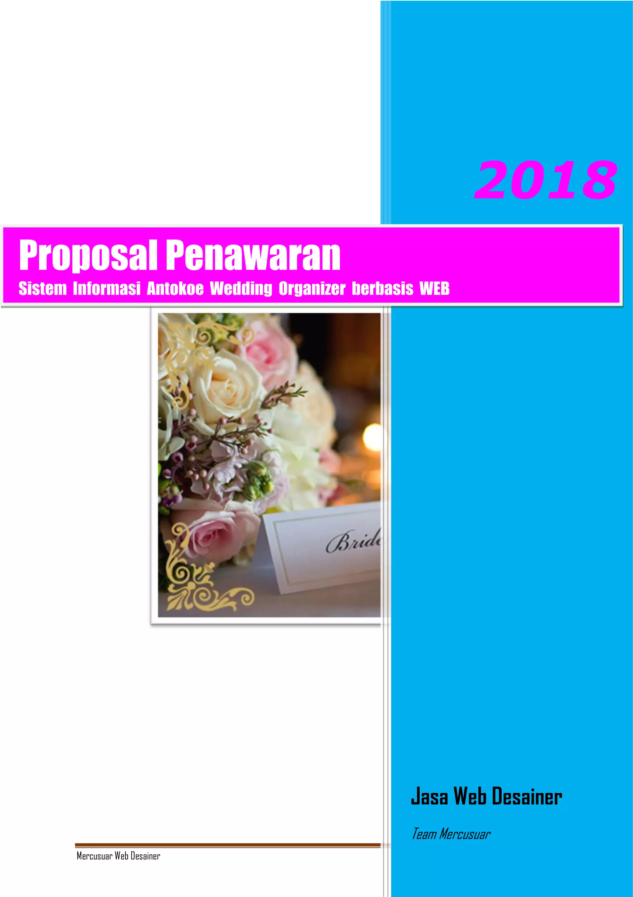 Proposal Penawaran Sistem Informasi Antokoe Wedding Organizer berbasis ...