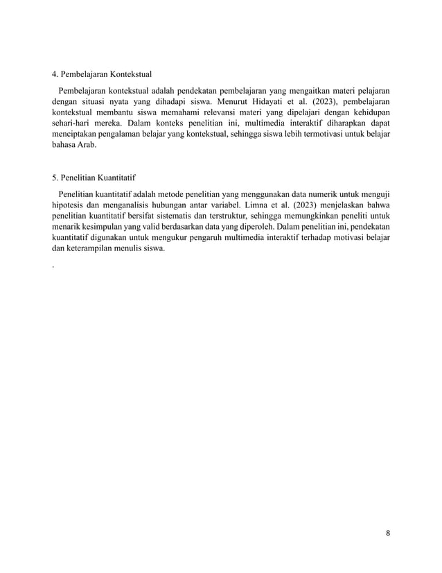 (TESIS) Contoh BAB 1 & 2 & 3 Tesis (S2/Magister) Terbaru | PDF