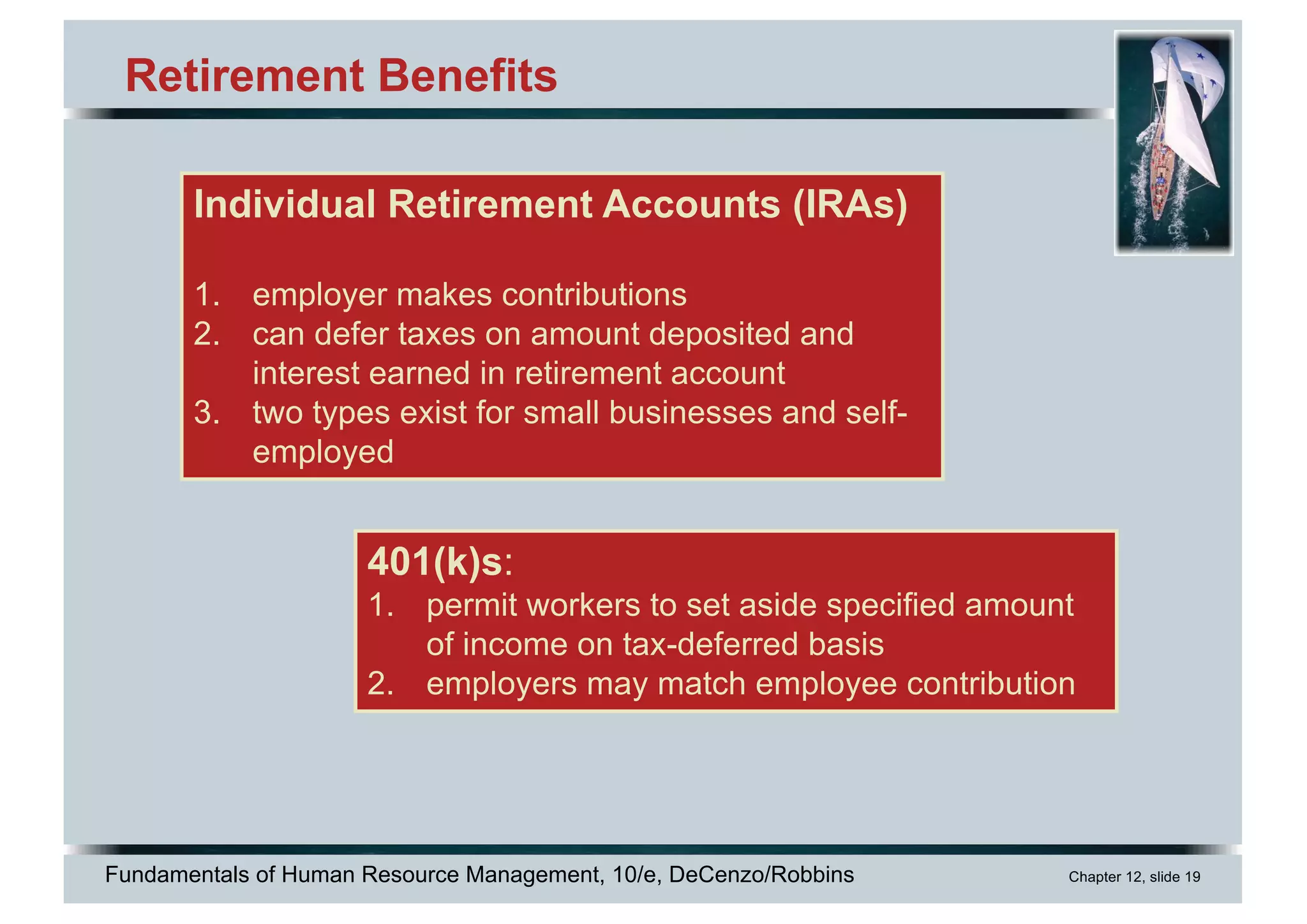 Chapter 12 Employee Benefits | PDF
