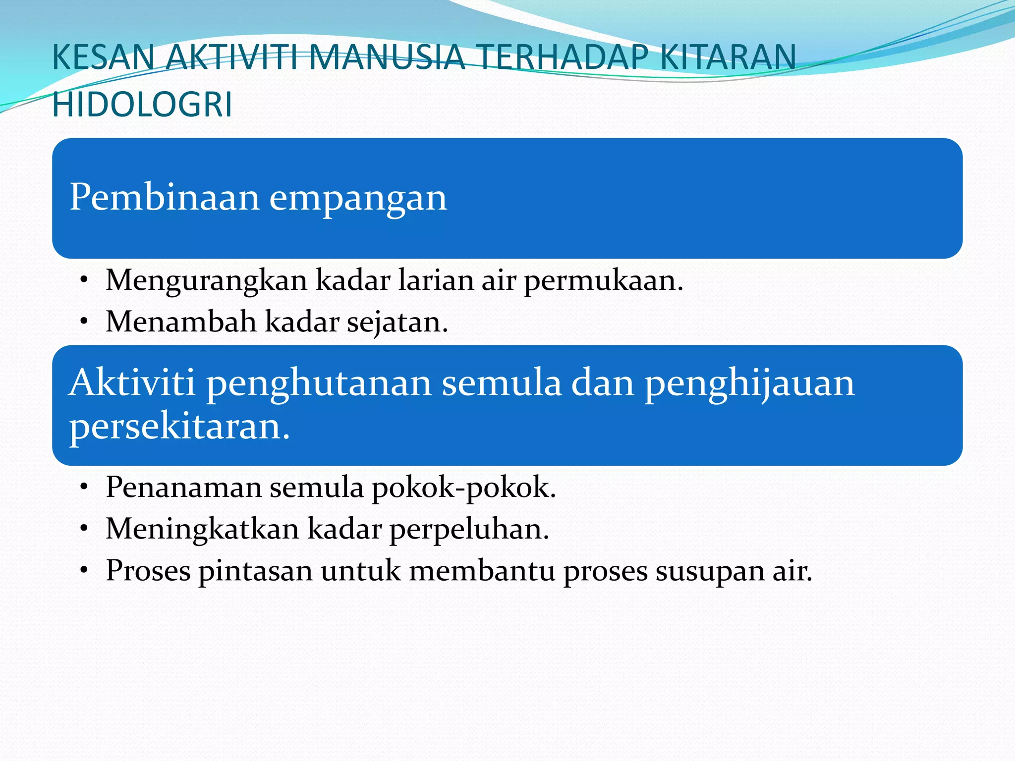 Bab 12 kaitan sistem hidrologi dengan manusia | PPTX
