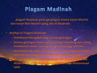 Bab 12 keteladanan rasulullah saw periode madinah | PPT