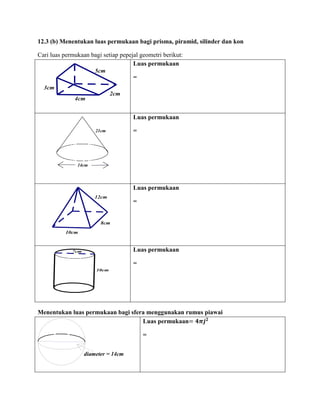 Bab 12 pepejal geometri | DOCX