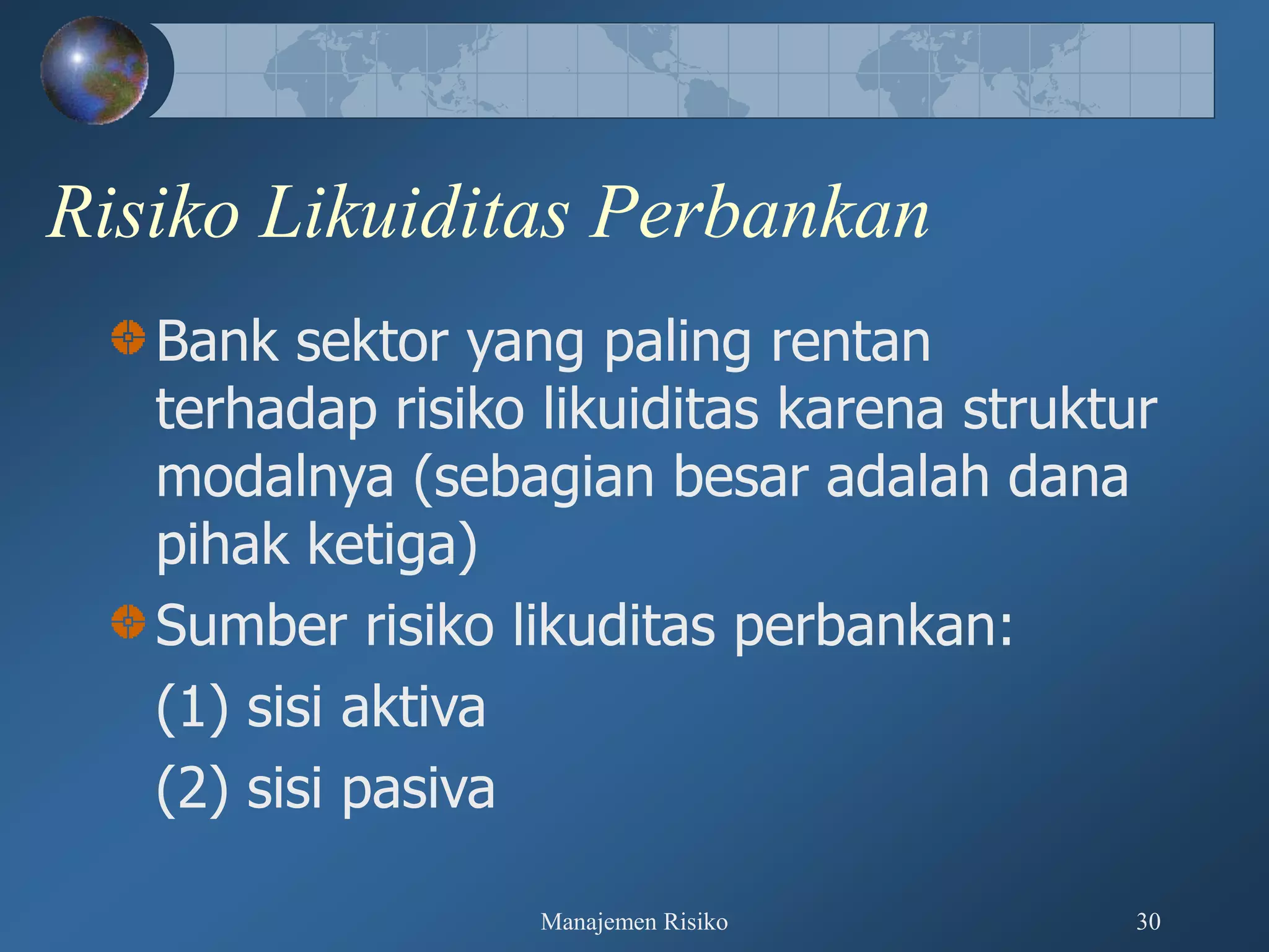 Manajemen Risiko 12 risiko spekulatif lainnya | PPT