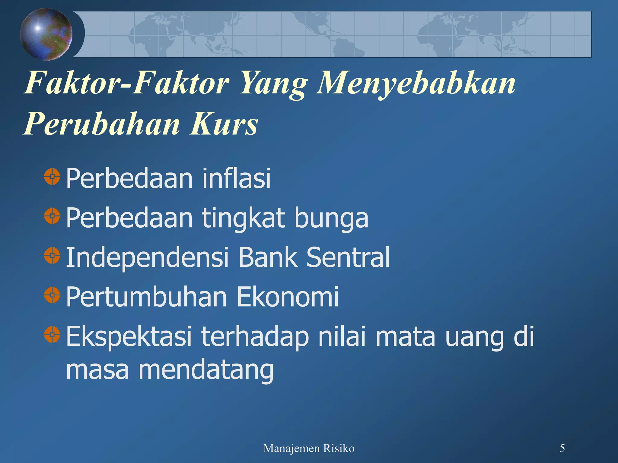 Manajemen Risiko 12 risiko spekulatif lainnya | PPT