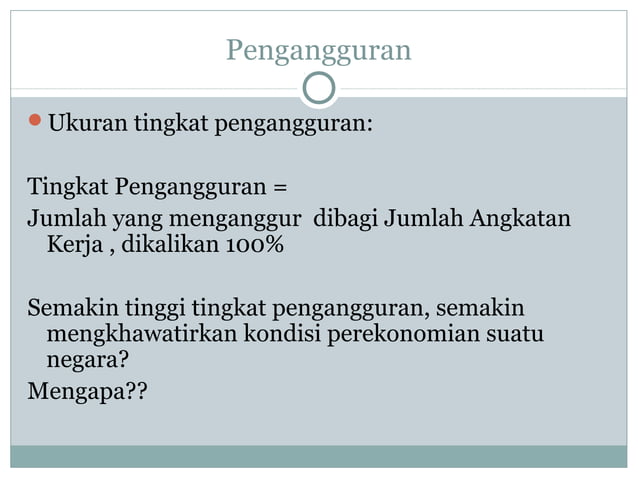 Bab 13 inflasi dan pengangguran | PPT