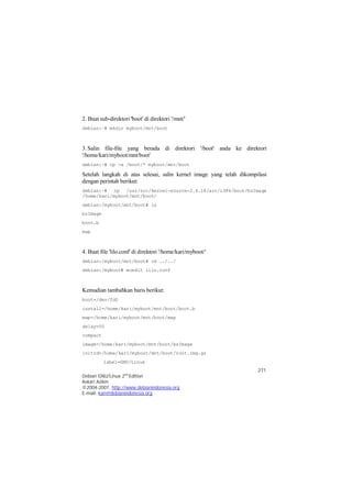 Tutorial Debian Bab 13 linux di floppy drive | PDF