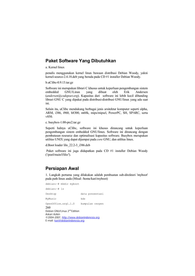 Tutorial Debian Bab 13 linux di floppy drive | PDF