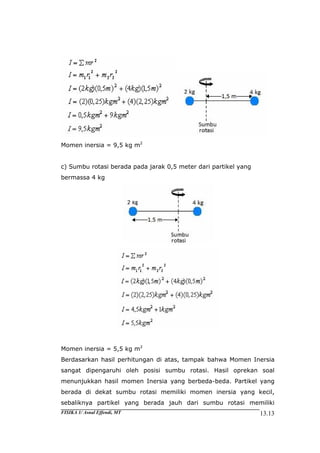 Bab 13 momen inersia | PDF