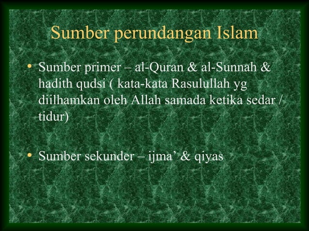 MPW1143 - Bab 13 perundangan islam | PPT