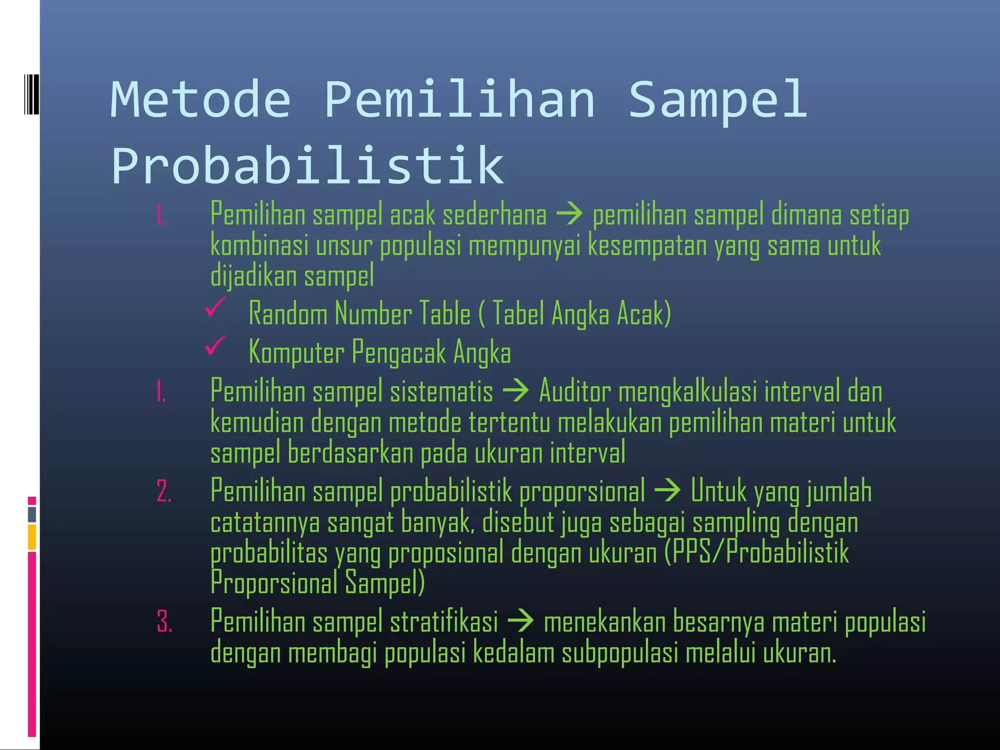 sampel representatif buku A. Arens, Alvin. Bab 14.trans | PPT