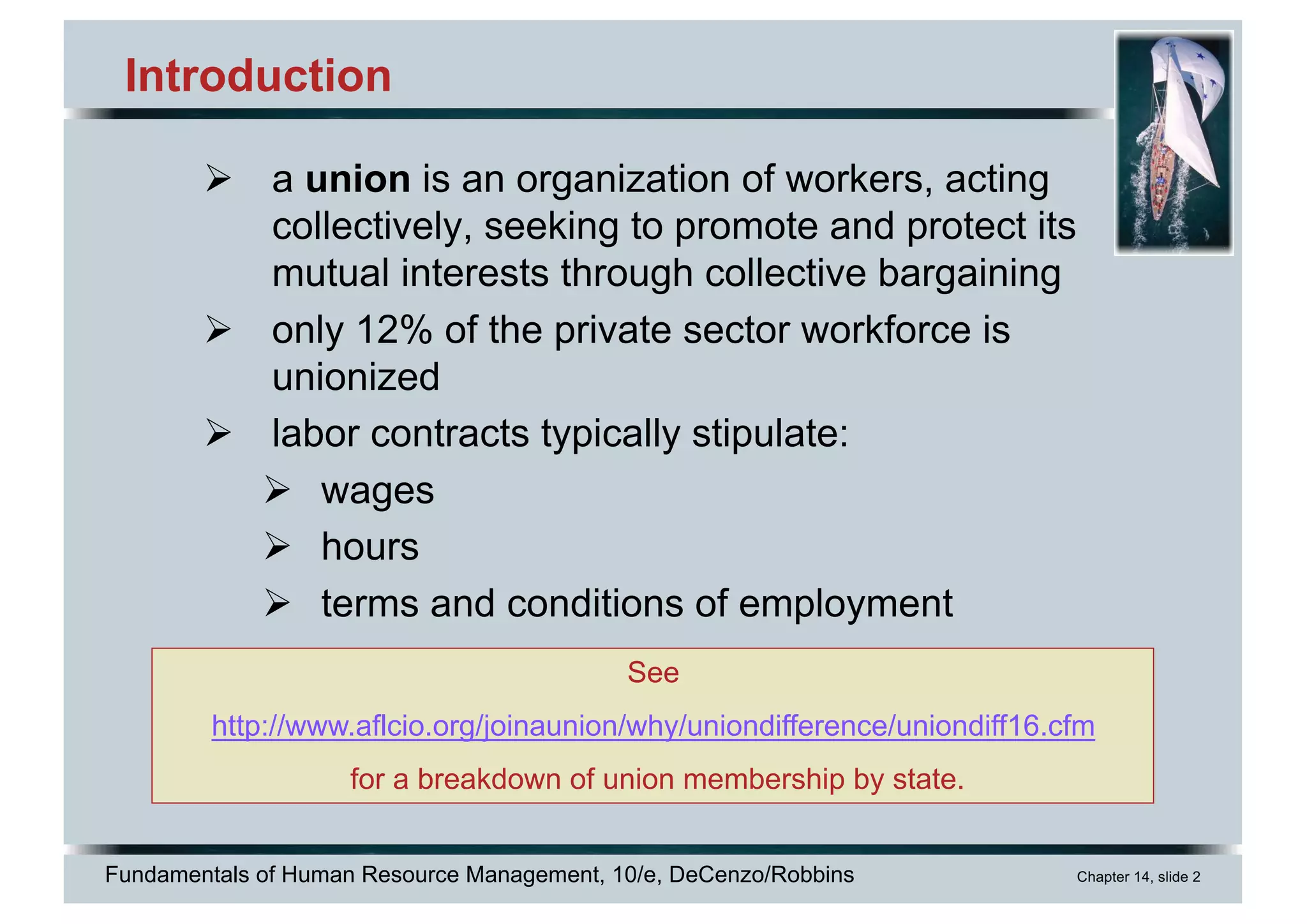 Chapter 14 Labor Relations and Collective Bargaining | PDF