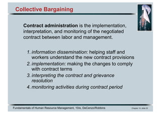 Chapter 14 Labor Relations and Collective Bargaining | PDF