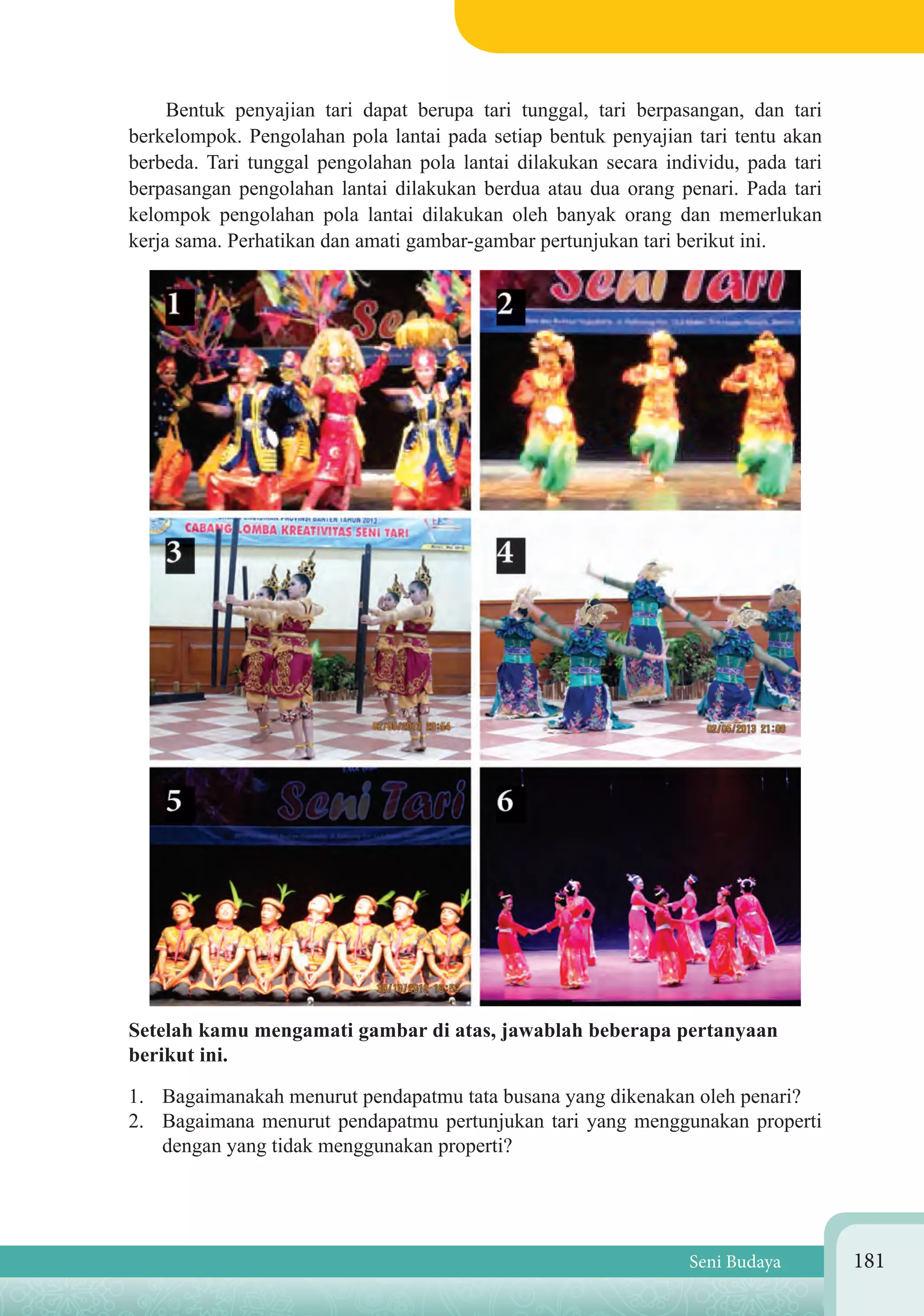 Bab 14 menampilkan level dan pola lantai pada gerak tari | PDF