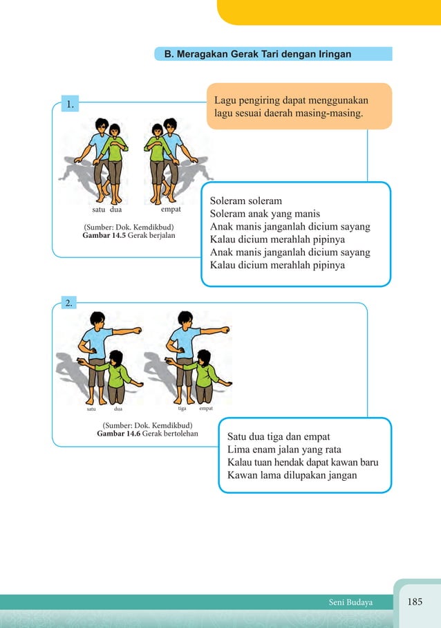 Bab 14 menampilkan level dan pola lantai pada gerak tari | PDF