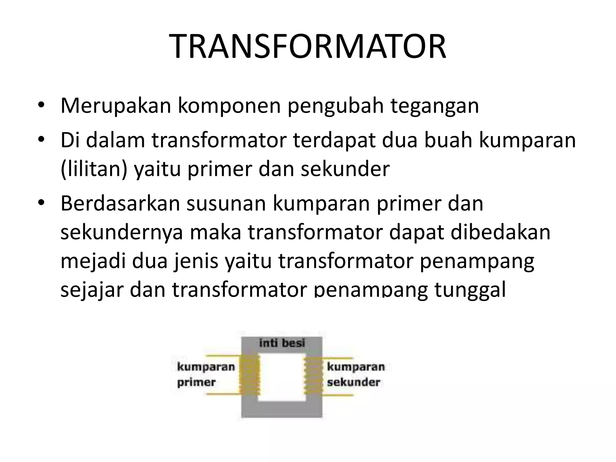 Bab 14 transformator | PPTX