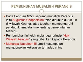 Bab 15 faktor faktor perang candu pertama dan kedua | PPT