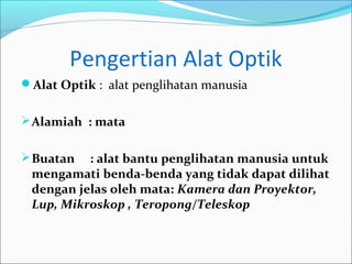 Bab 15 alat alat optik | PPT