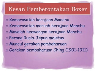 BAB 15: REAKSI MASYARAKAT TEMPATAN TERHADAP PELUASAN KUASA BARAT | PPTX