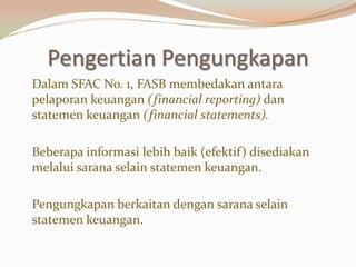 Bab 15 pengungkapan informasi keuangan | PPSX