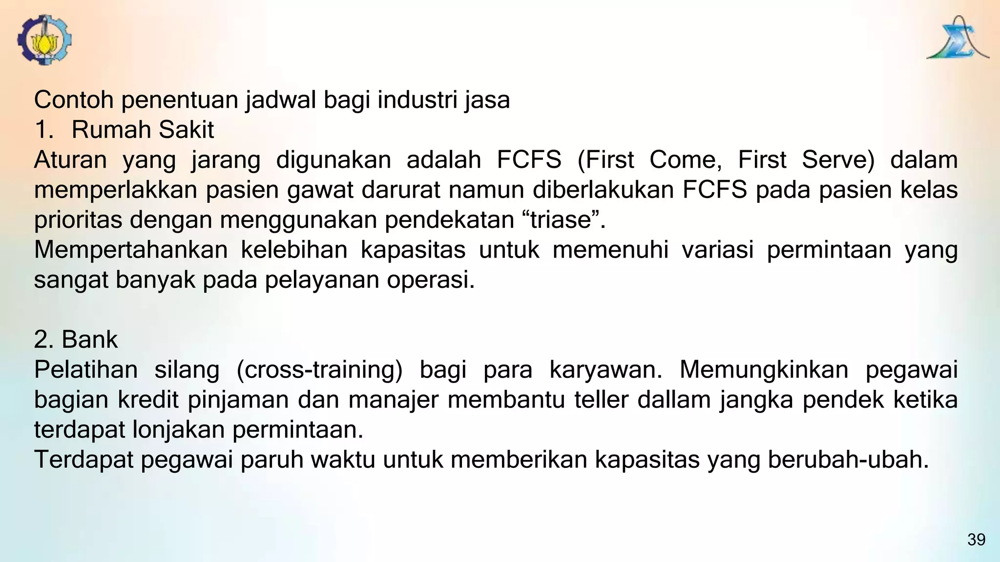 Bab 15 Penjadwalan Mata Kuliah Manajemen Operasi A | PPTX