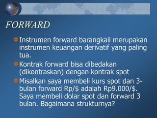 Manajemen Risiko 16 instrumen derivatif | PPT