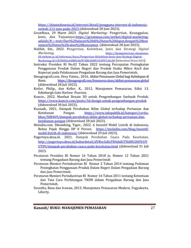 Bab 16_ "ISU GLOBAL BIDANG PEMASARAN DI INDONESIA" (Penulis : Kanaidi, SE., M.Si., cSAP., CBCM ...