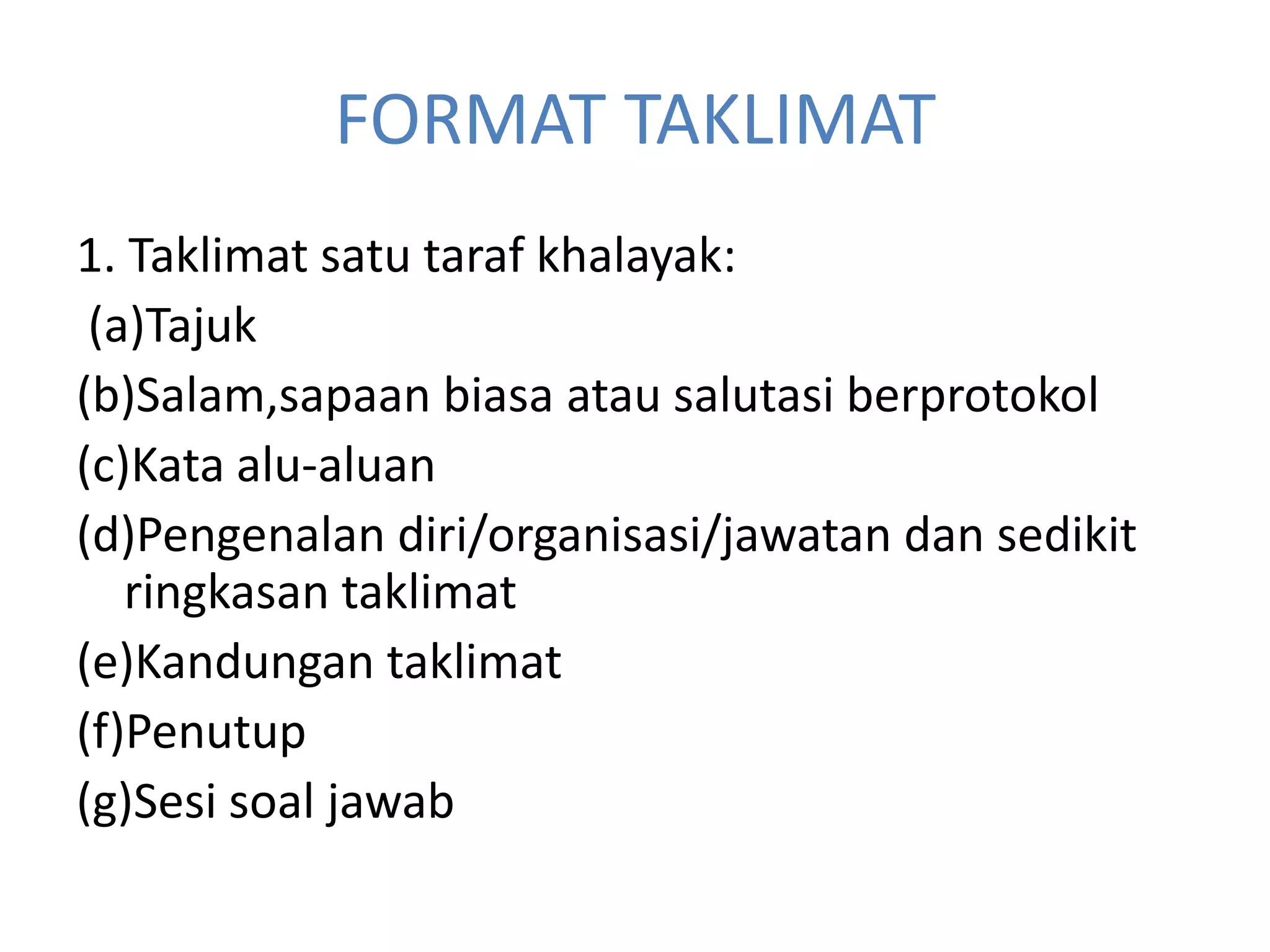 Bab 16 taklimat | PPTX