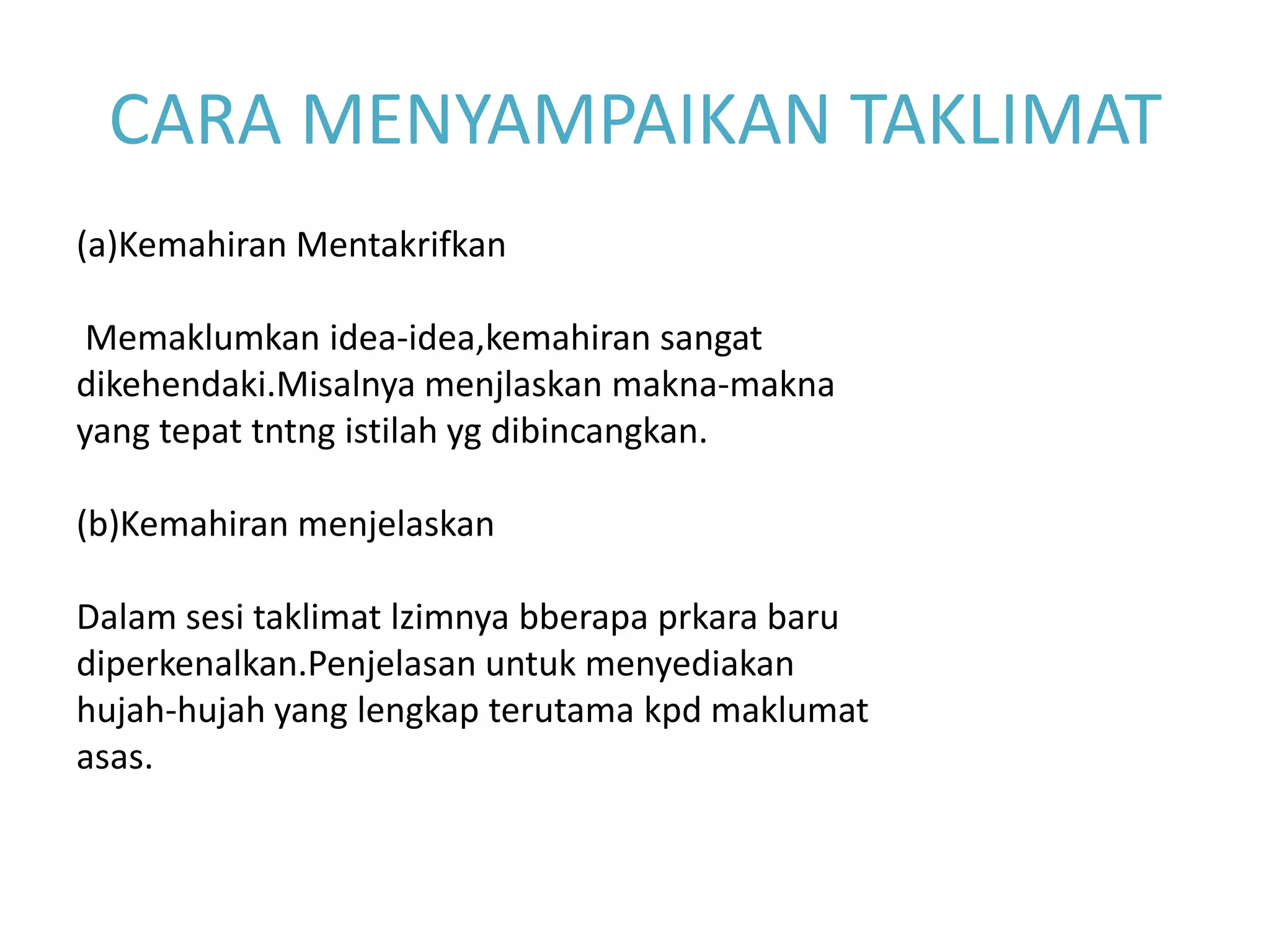 Bab 16 taklimat | PPTX