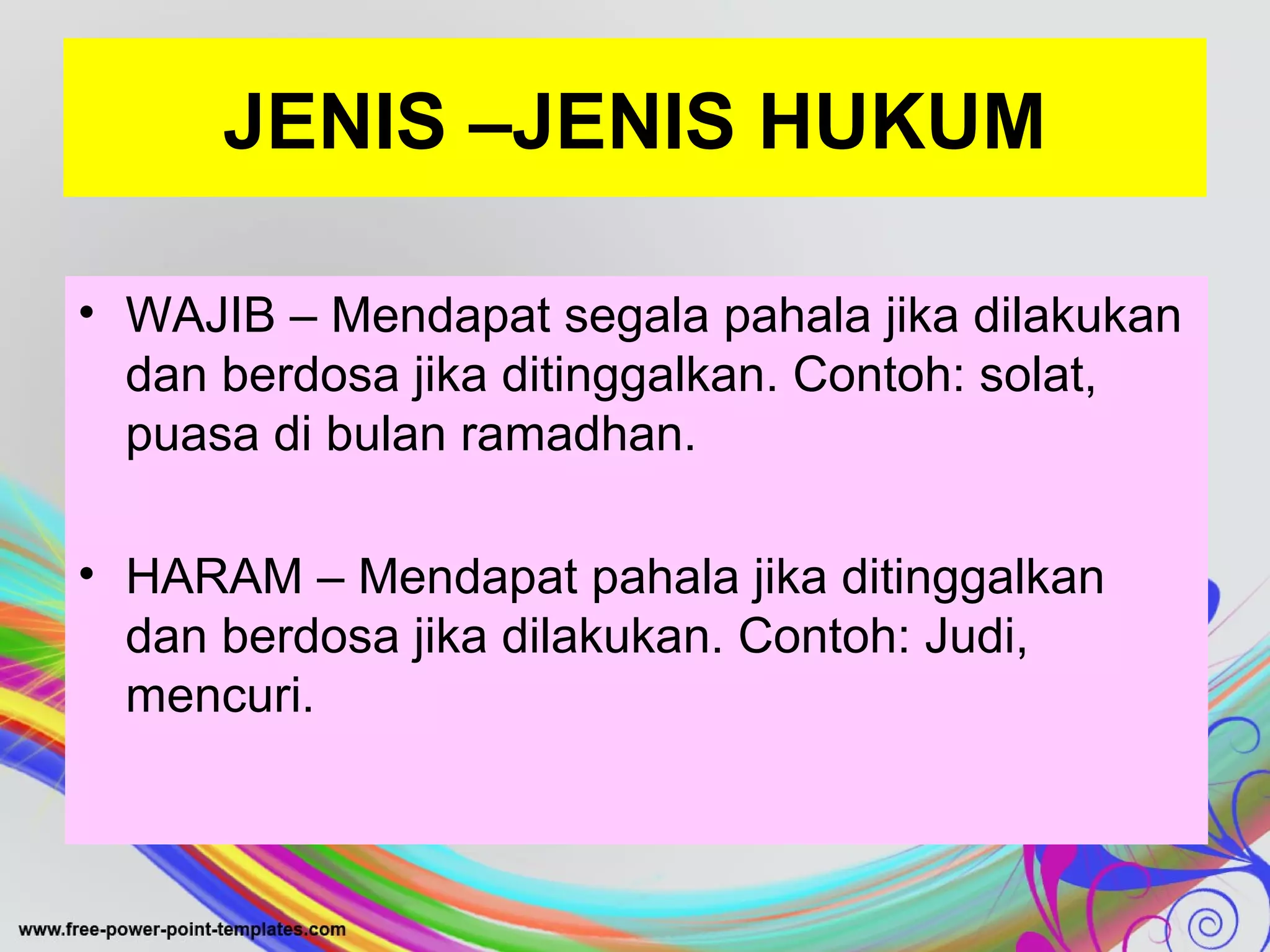 Bab 17 konsep ibadah dan jenis hukum | PPT