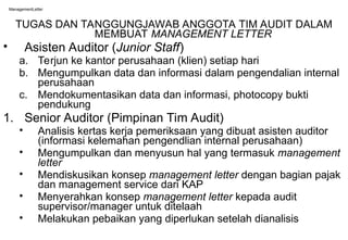 Management Letter Dalam Auditing Lengkap.ppt