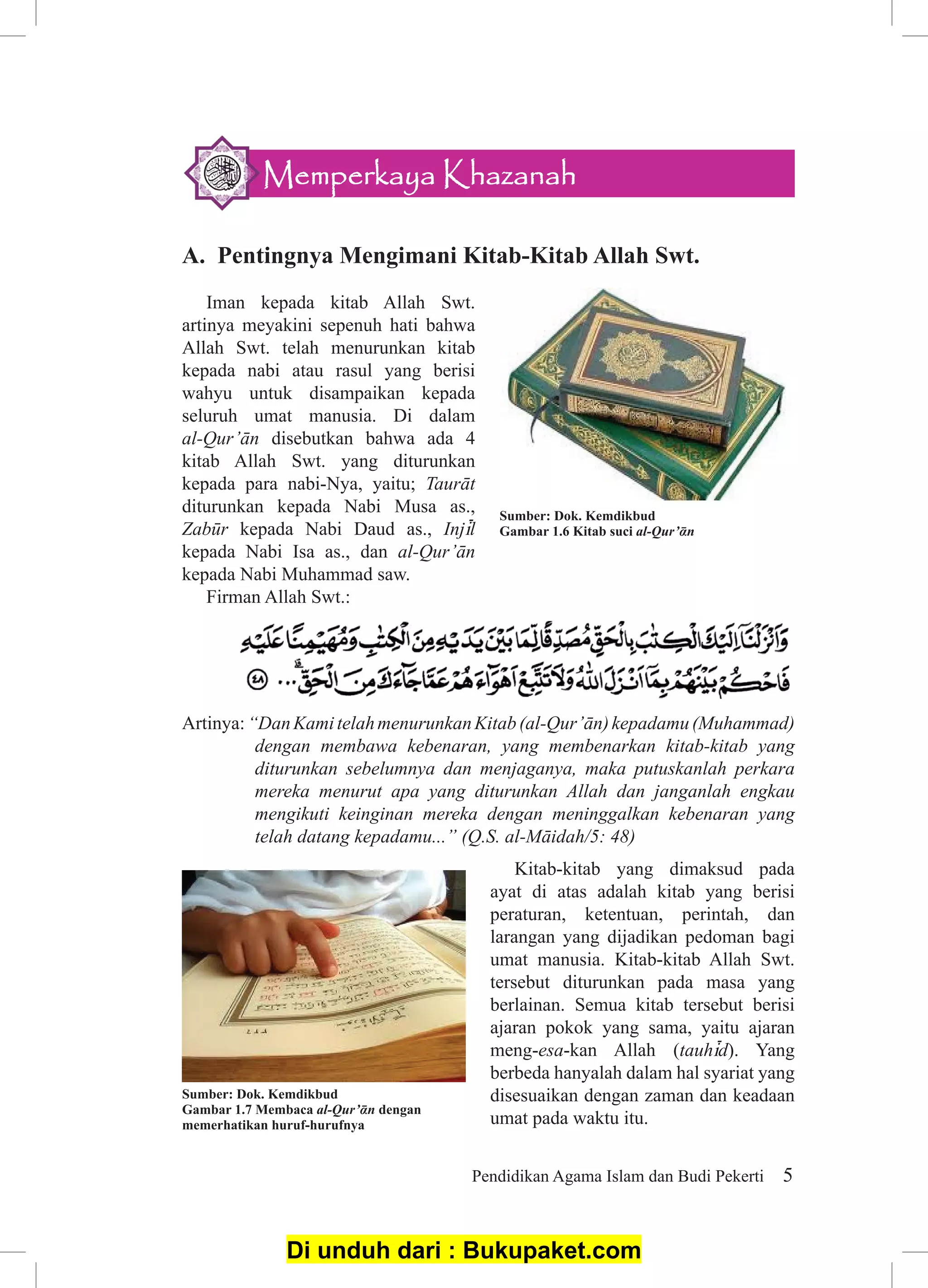 Bab 1 al_quran_sebagai_pedoman_hidup | PDF