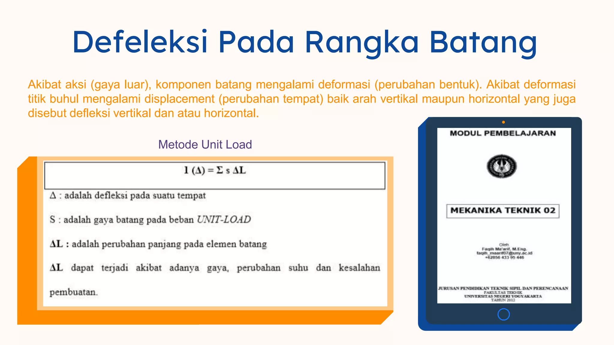 Mekanika Teknik 2 (Analisis Rangka Batang) | PPTX