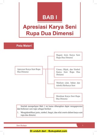 Bab 1 apreasiasi karya seni rupa dua dimensi | PDF