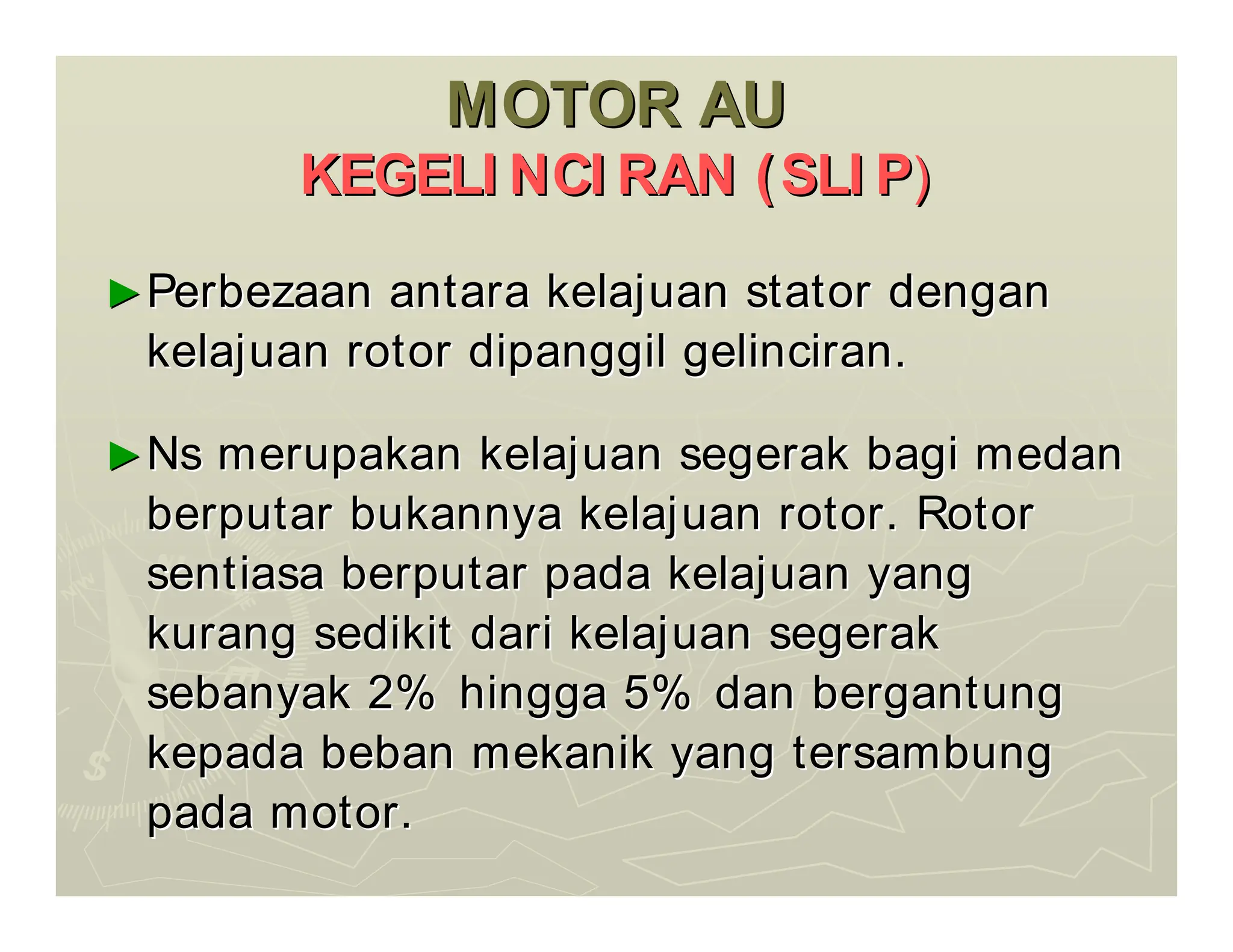 kiraan yang melibatkan motor arus ulang alik tiga fasa | PDF