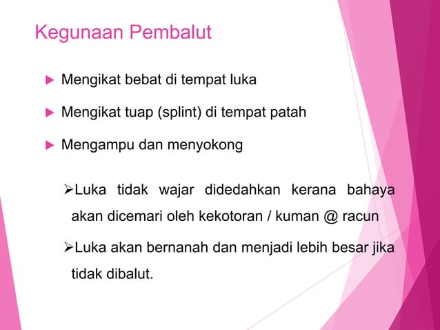 BAB 1 BEBATAN DAN BALUTAN DALAM PERTOLONGAN CEMAS | PPT