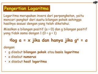Bab 1 bentuk pangkat, akar & logaritma | PPTX