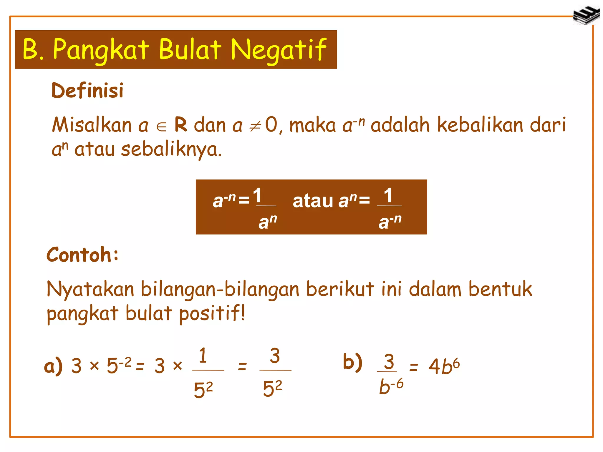 Bab 1 bentuk pangkat, akar & logaritma | PPTX