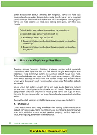 Bab I BERKARYA SENI RUPA DUA DIMENSI (2 d) | PDF