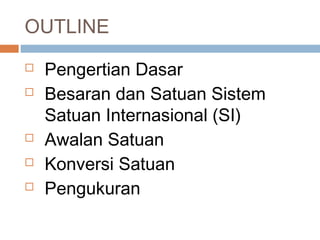 Bab 1 besaran dan satuan | PPT