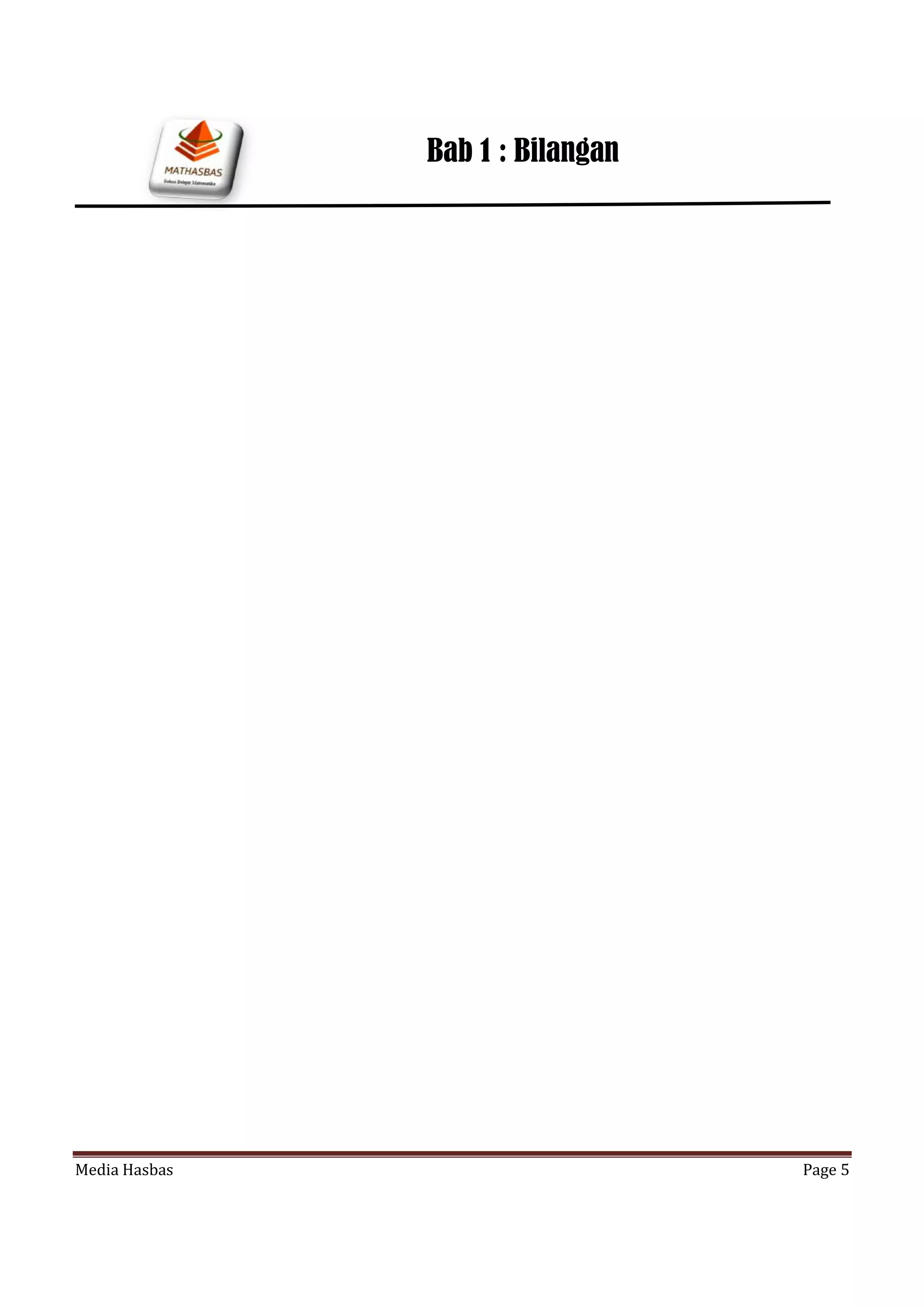 Bab 1 bilangan | PDF