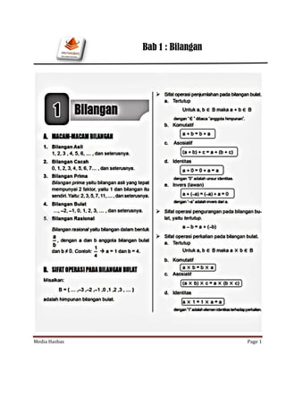 Bab 1 bilangan | PDF
