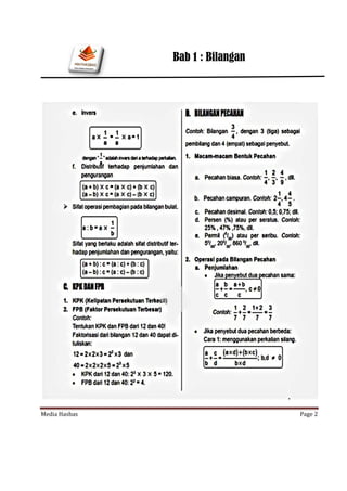 Bab 1 bilangan | PDF