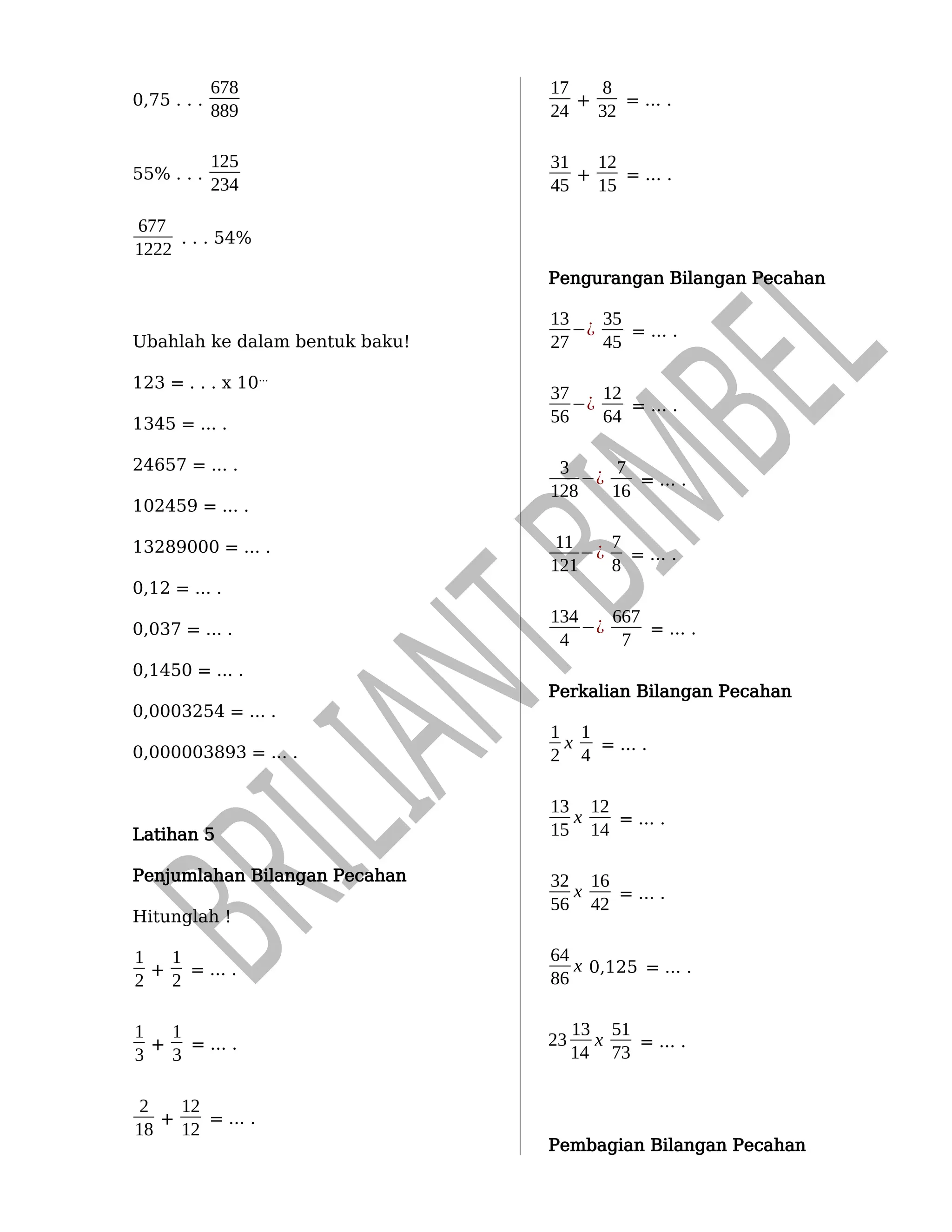 BAB 1 BILANGAN BULAT DAN BILANGAN PECAHAN.docx