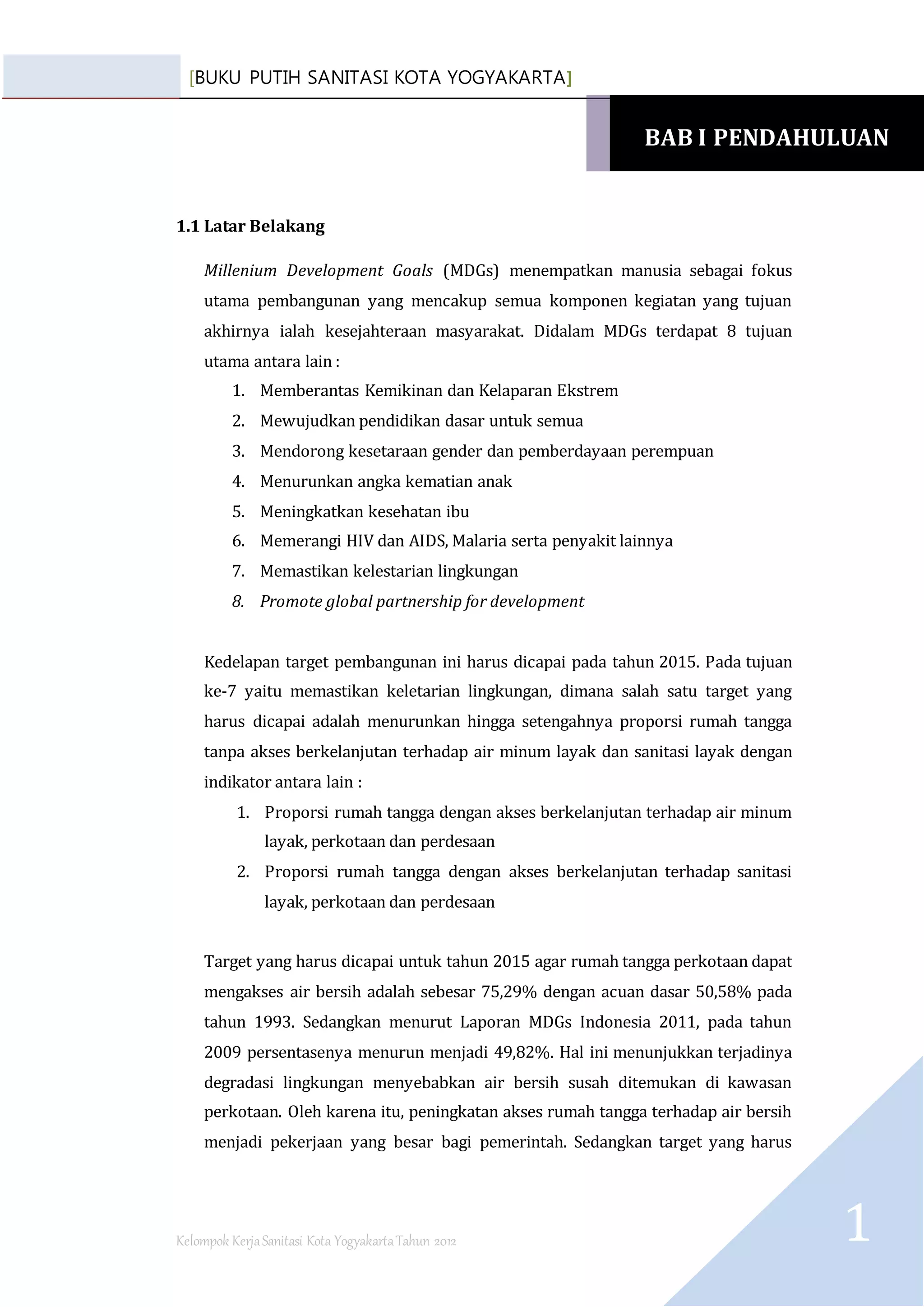 Bab 1 SSK Jogja | PDF