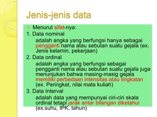 Bab 1 data dan statistika | PPTX